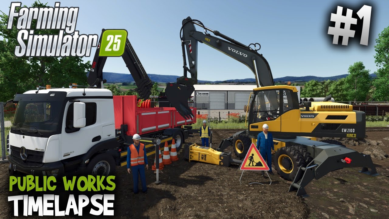 Building Our Operations Base 🚧 Volvo EW210D & Mercedes Antos 👷 Public ...