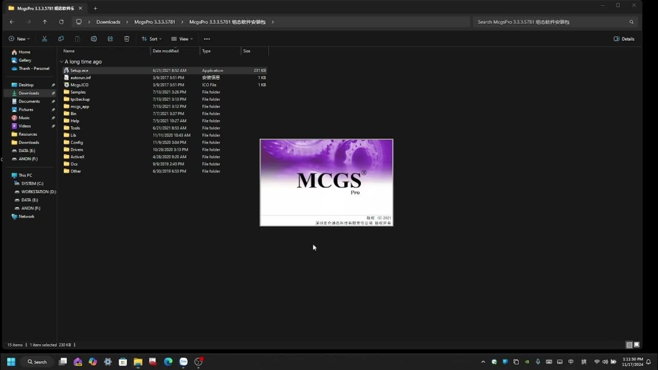 Cài đặt phần mềm MCGS Pro v3.3 - YouTube