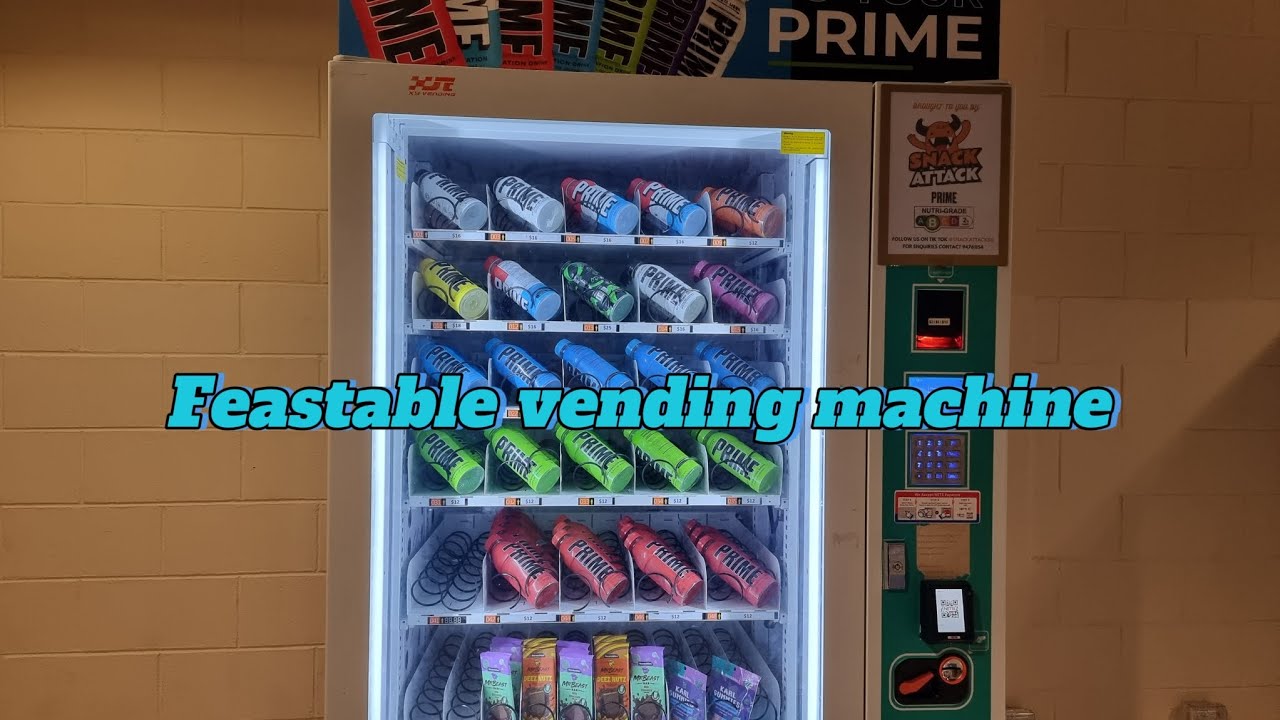 Feastable vending machine (buying it) - YouTube