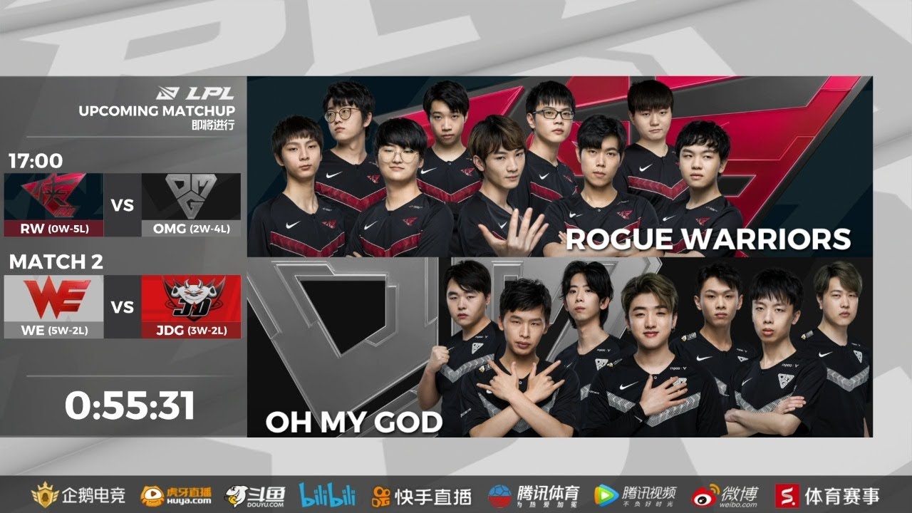 LPL 7月2日直播回放 - RW vs. OMG WE vs. JDG - 完整版 - YouTube