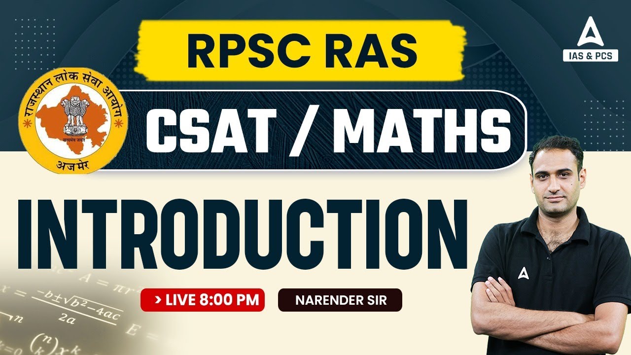 RAS PRE MATHS CLASSES 2023 | Introduction/Syllabus | Previous Year ...