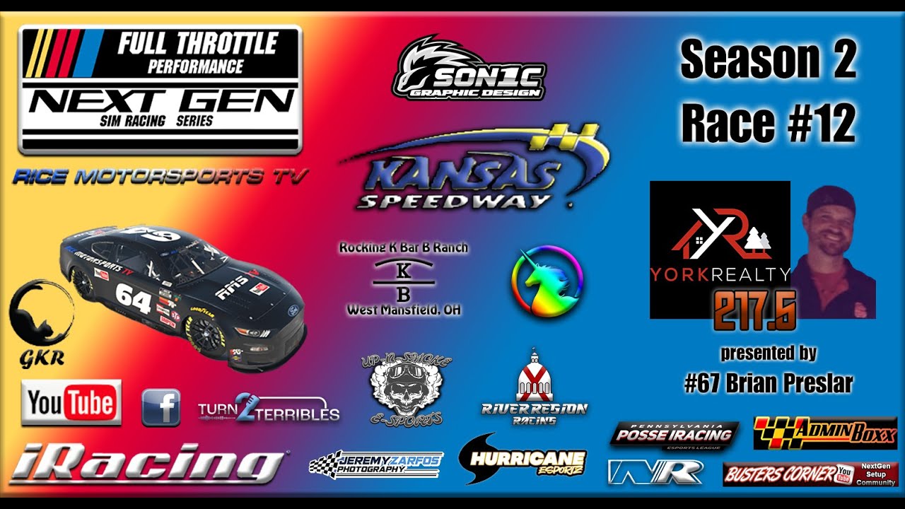 Full Throttle Next Gen Sim Racing Series: Race #12: York Realty 217.5 ...