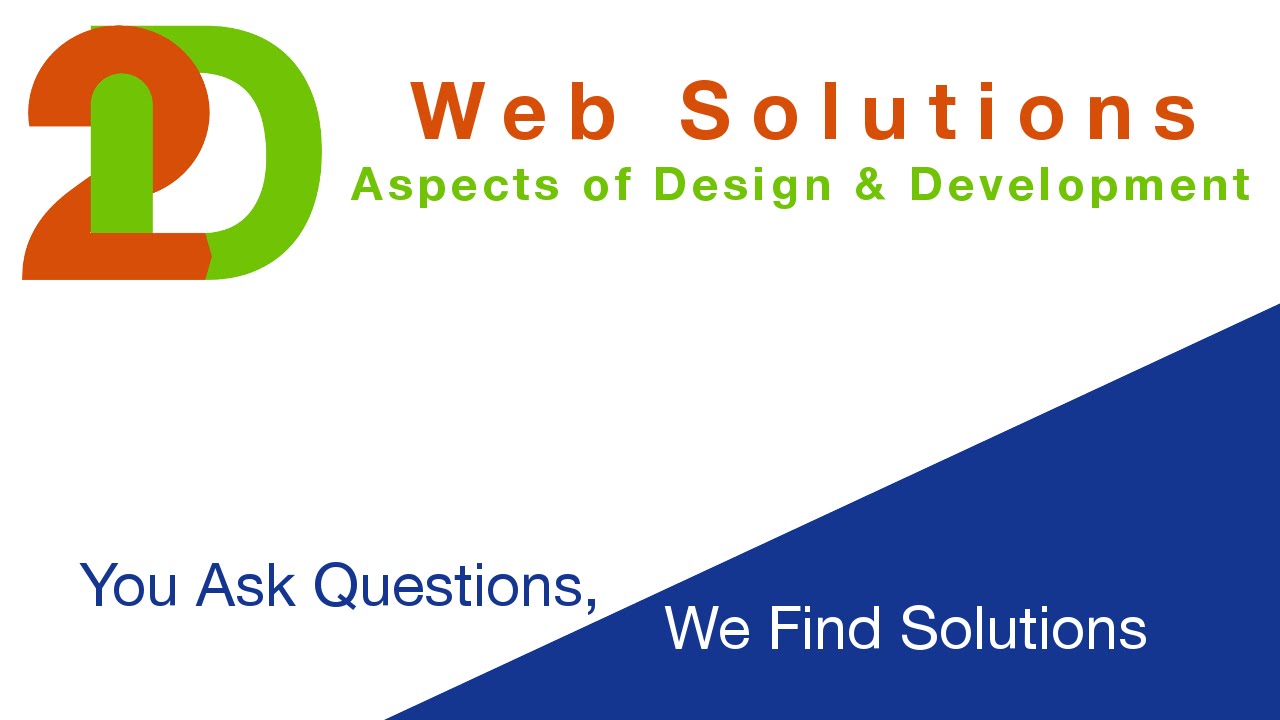 2D Web Solutions - Episode 1 - YouTube