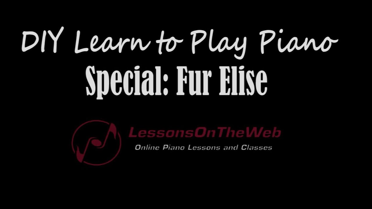 Learn How to play Fur Elise on the Piano - Easy Slow Piano Lesson ...