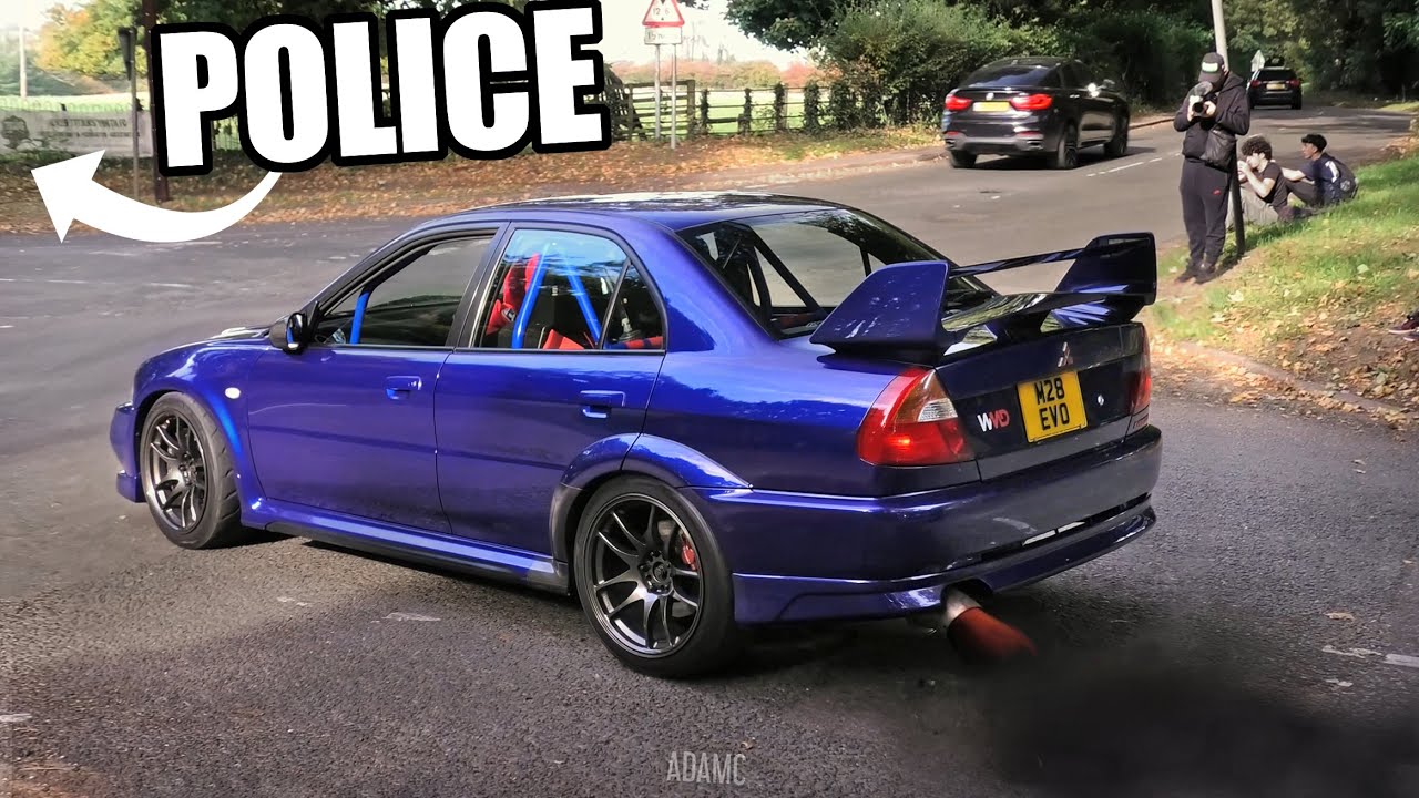 HIDING Police vs. JDM Cars Leaving a Car Show! - YouTube