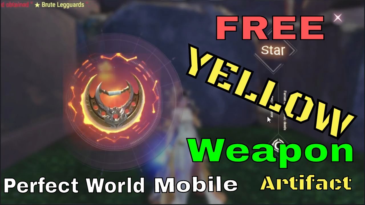 How to get FREE Yellow Weapon Perfect World Mobile Gameplay - YouTube