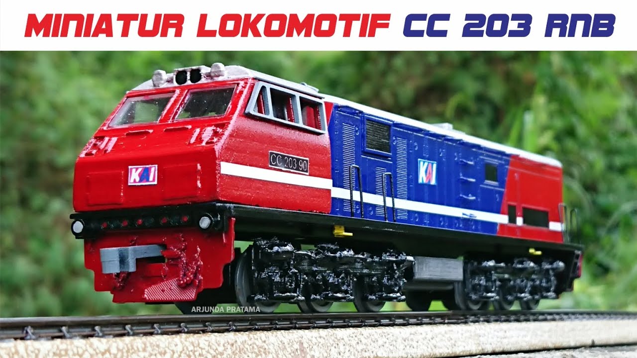 CUMA 100 RIBUAN‼️ MINIATUR LOKOMOTIF KERETA DIESEL CC 203 LIVERY RnB ...