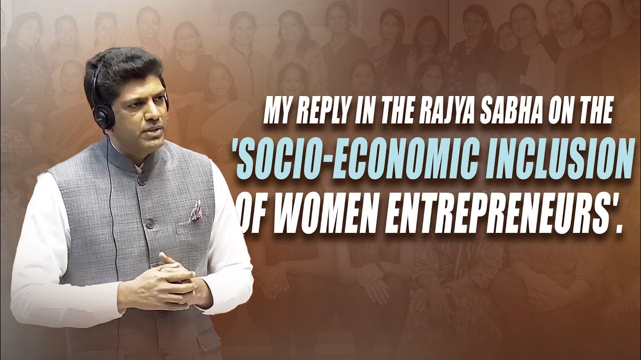 My reply in the Rajya Sabha on the 'Socio-economic inclusion of women ...