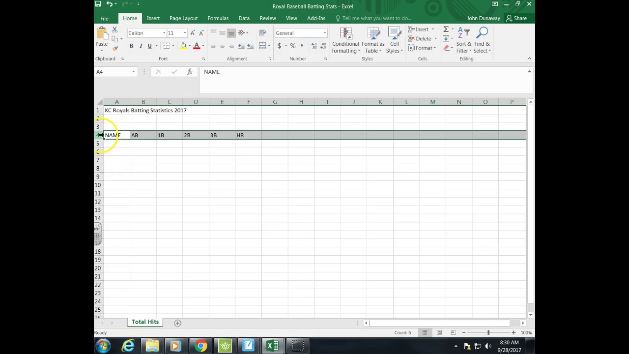 Baseball Stats Part 1 - YouTube