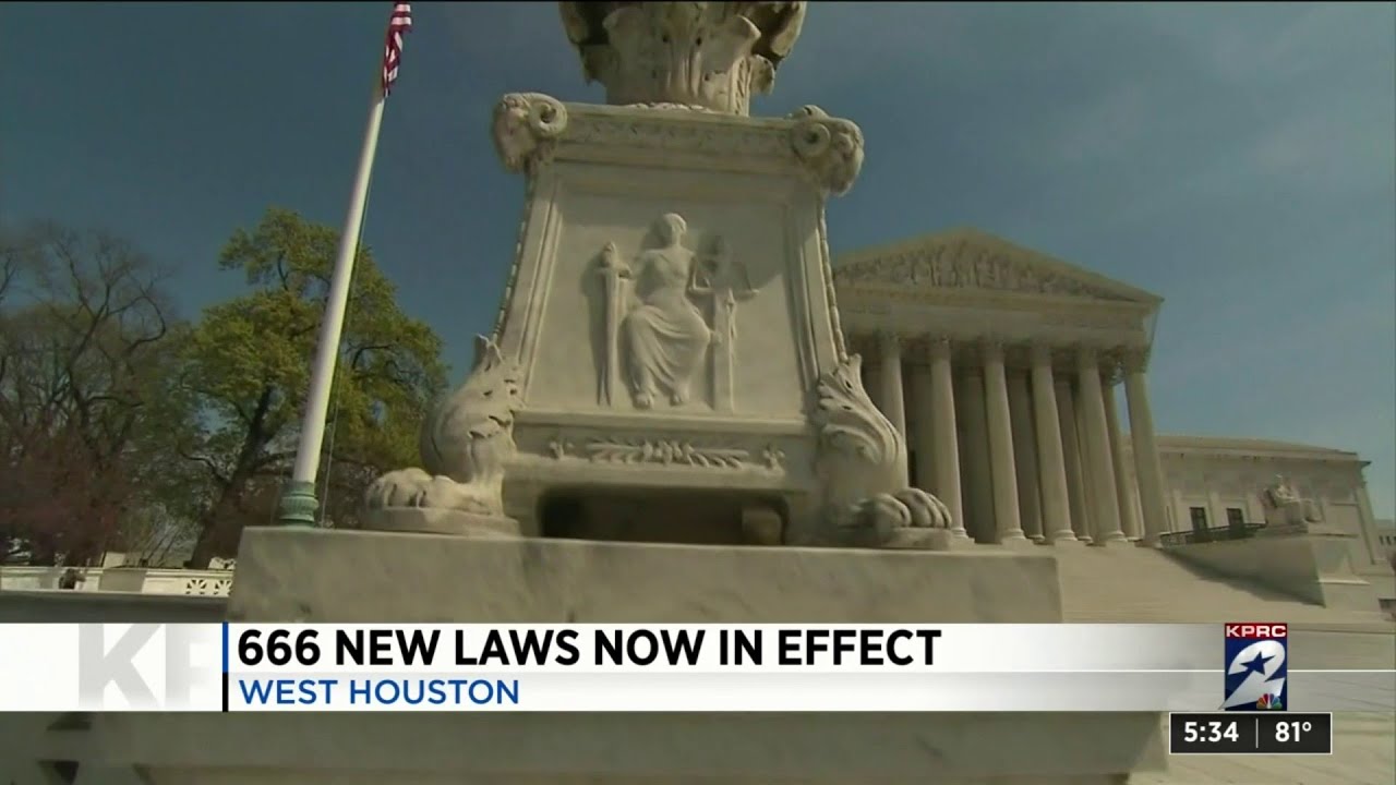 New laws now in effect - YouTube