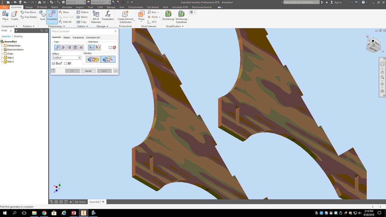 LASER Cut Cell Stand: Autodesk Inventor - YouTube