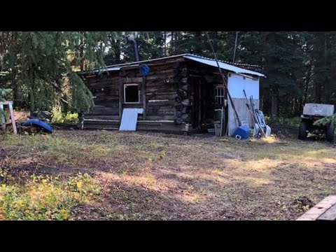 remote off grid trapping cabin restoration - YouTube