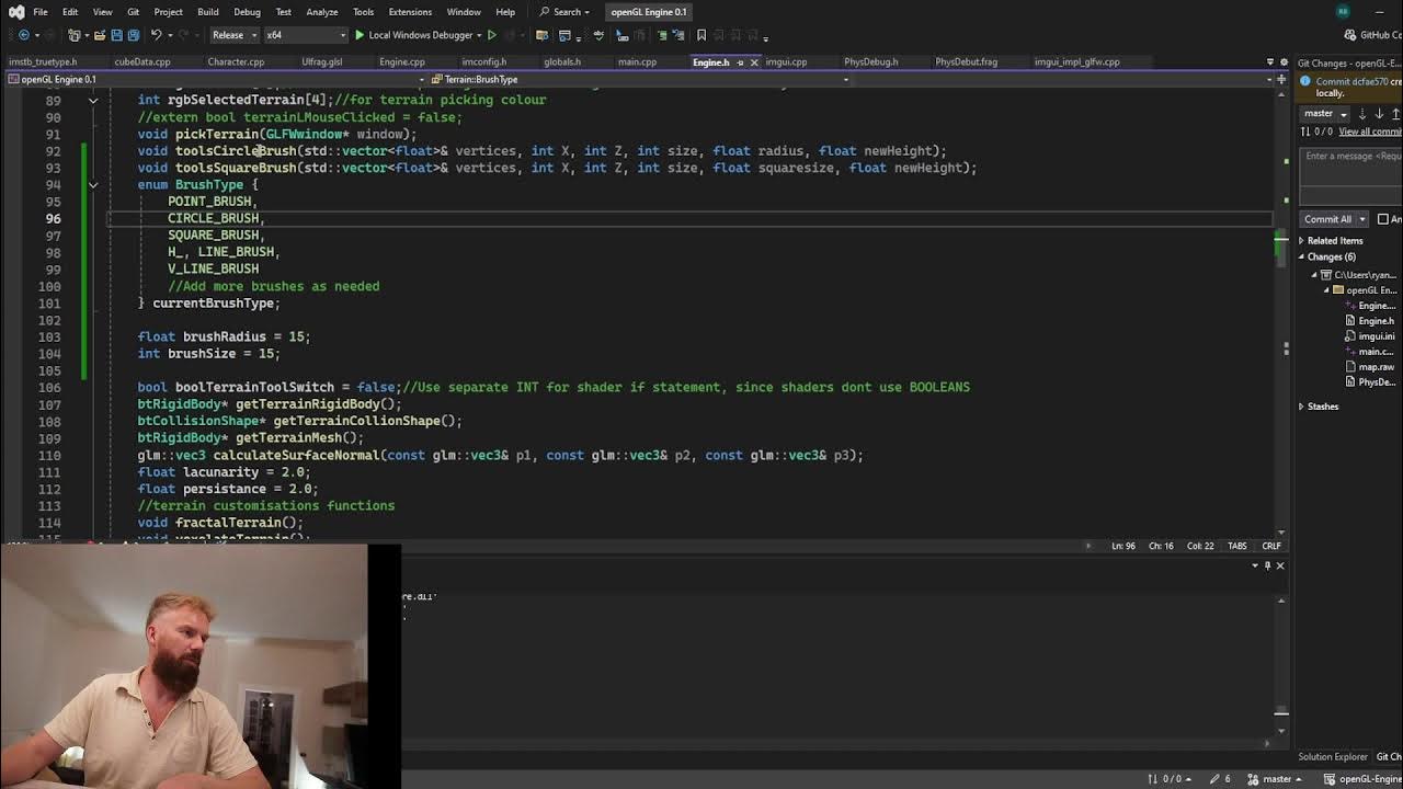 C++ & OpenGL Game Engine Development - Creating Terrain Brush Tools - YouTube