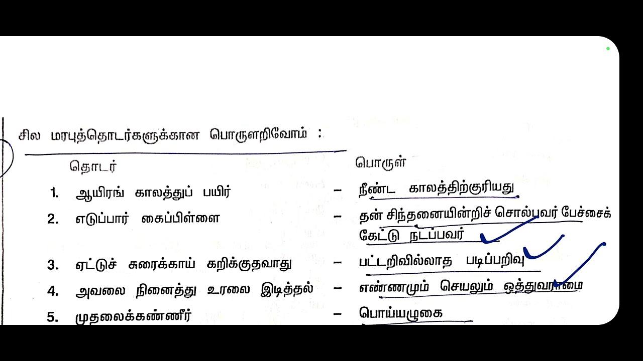 மரபுத் தொடர்கள் /பழைய புத்தகம்/marabu thodar tamil/tnpsc old tamil book ...