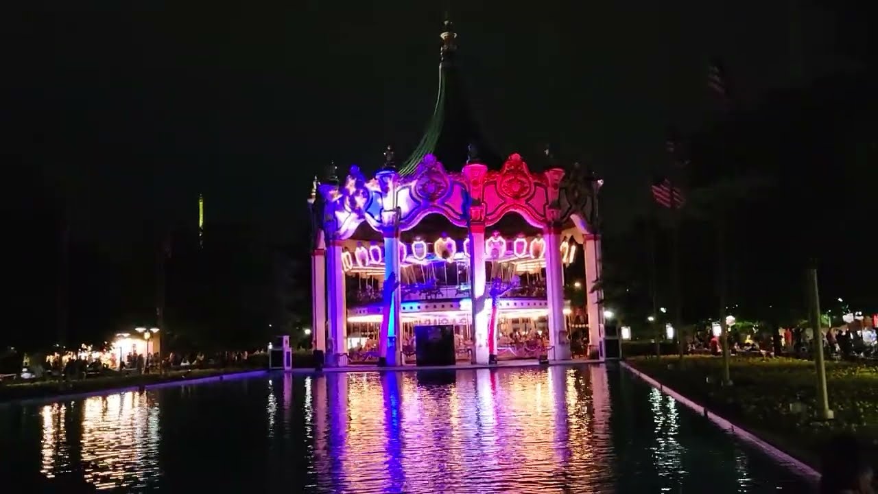 Columbia Carousel Last Ride Review Six Flags Great America 7-2-22 - YouTube