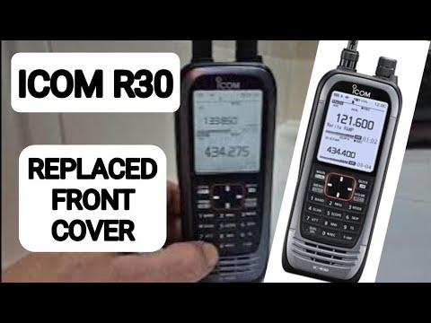 ICOM R30 RECEIEVER , NEW FRONT HOUSING REPLACED - YouTube
