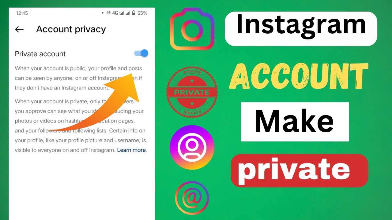 How To Make Your Instagram Account Private | Instagram Private Account ...