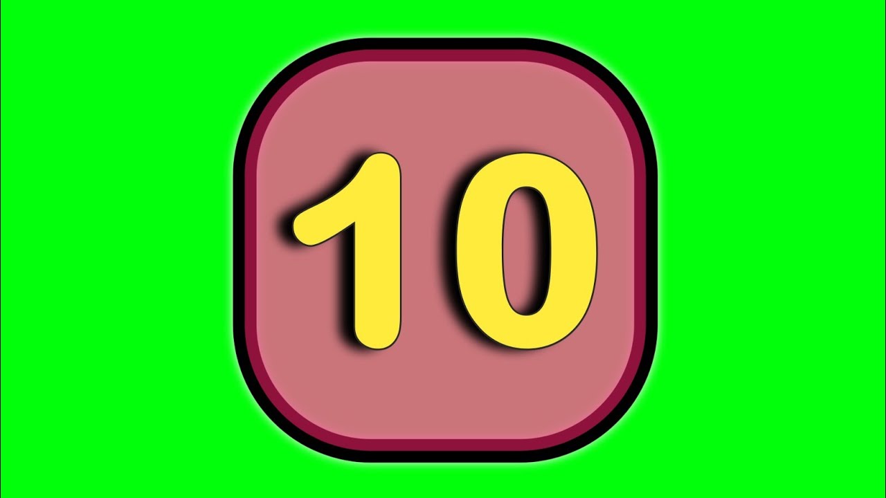 10 Second Timer Green Screen Timer 2023 - YouTube