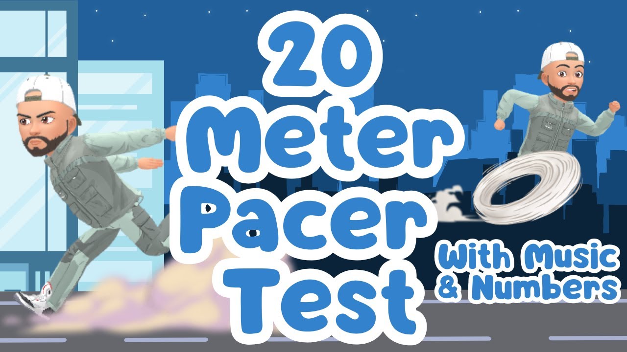 20 Meter PACER Test | FitnessGram Audio | PE Class Fitness Test with ...