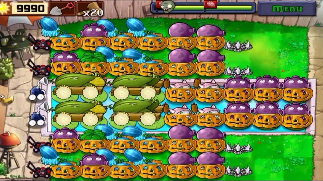 Plants vs Zombies || Survival Endless Gameplay Full HD [ 1080p ] - YouTube