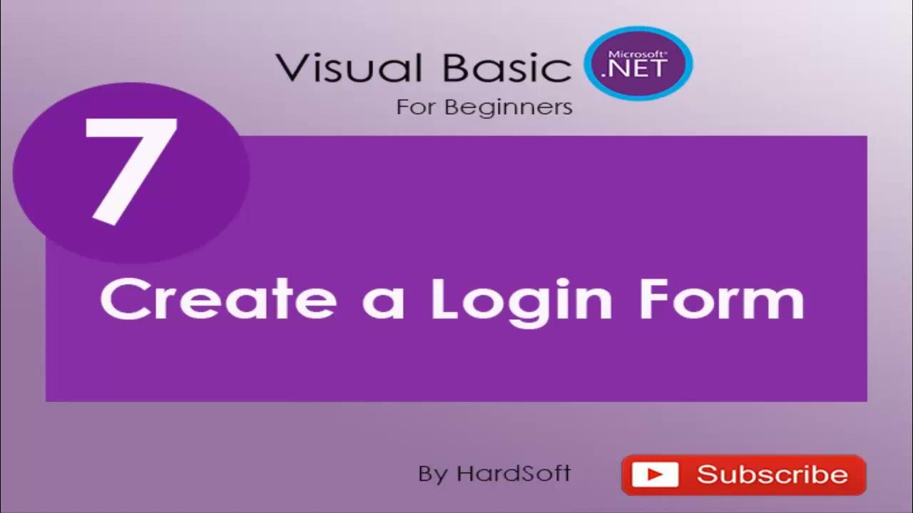 Vb Login Form in visual basic C#(visual studio) فورم ادخال يوزر وباسوورد فيجوال بازيك فيجوال ...