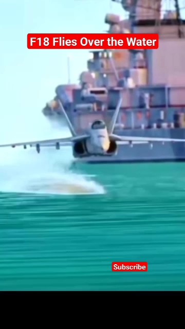 F18 Flies Over the Water #f18 #water #fighterjets #youtubeshorts - YouTube