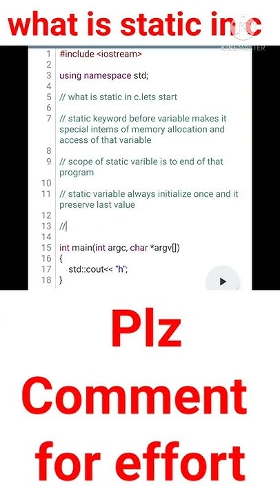 What is Static Variable | Static Variable in C | Frustrated Londa - YouTube