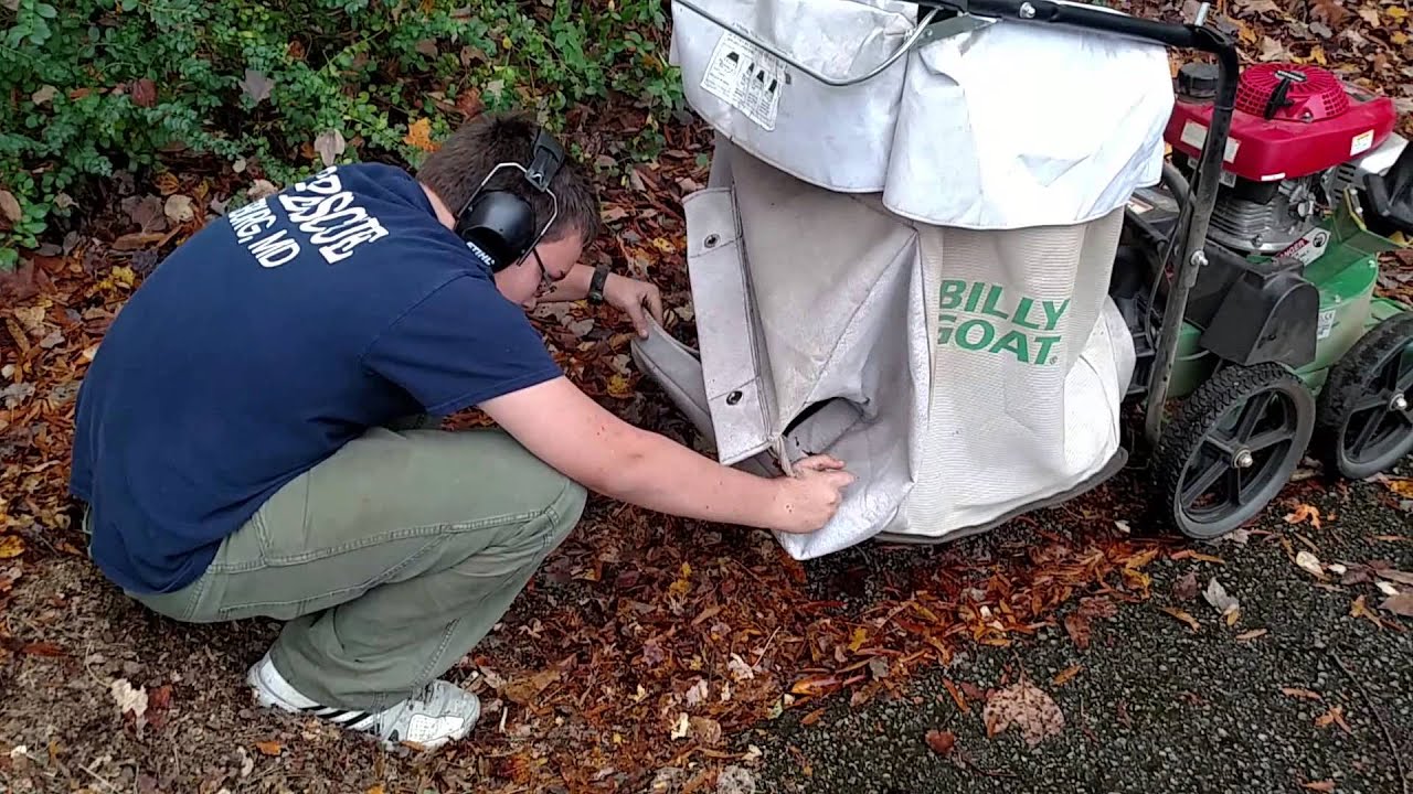 Billy Goat TKV650SPH Lawn Vacuum - YouTube