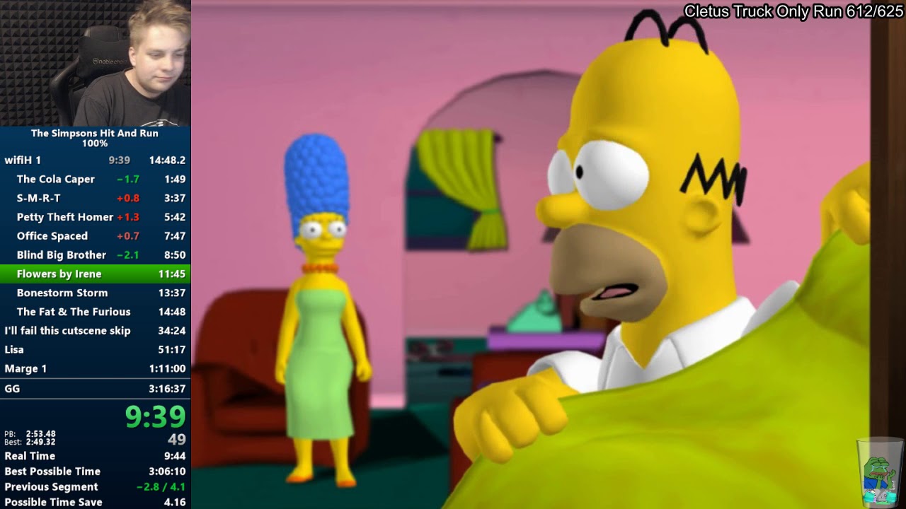 The Simpsons: Hit & Run 100% Speedrun 3:16:09 - YouTube
