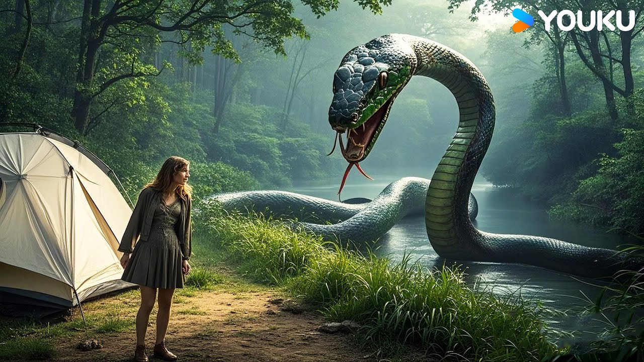 A man and a snake looked at each other in front of the tent! | Varanus ...