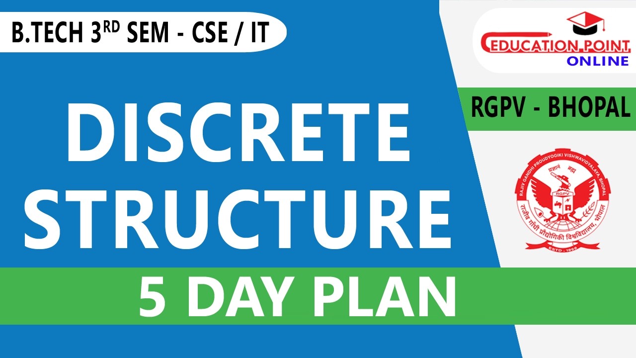 5 Day Plan - RGPV Discrete Structure - YouTube
