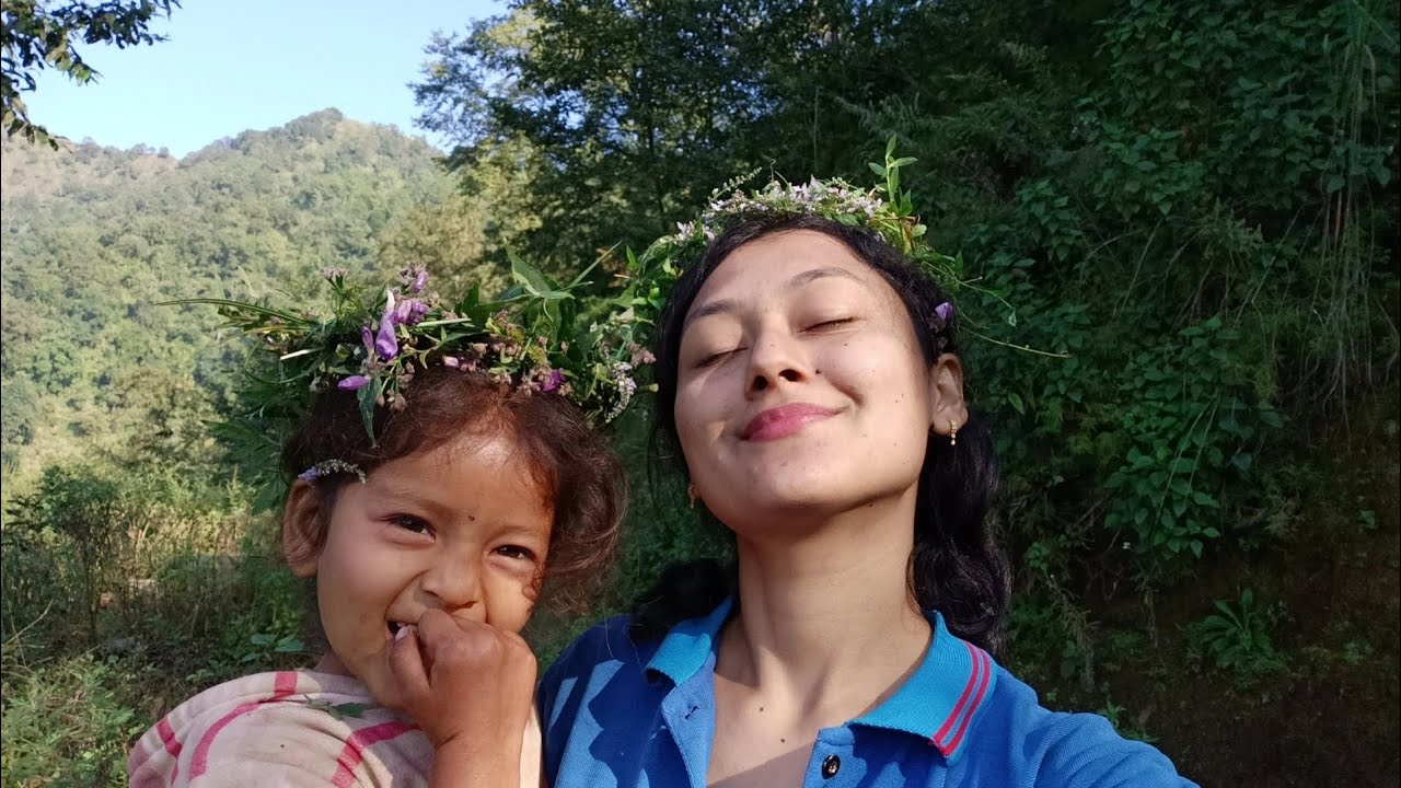 Day2(part 1) ramailo xa Gau Ghar ko bassai ️😊 /Trisha thakuri/ dailekh/ punakot - YouTube