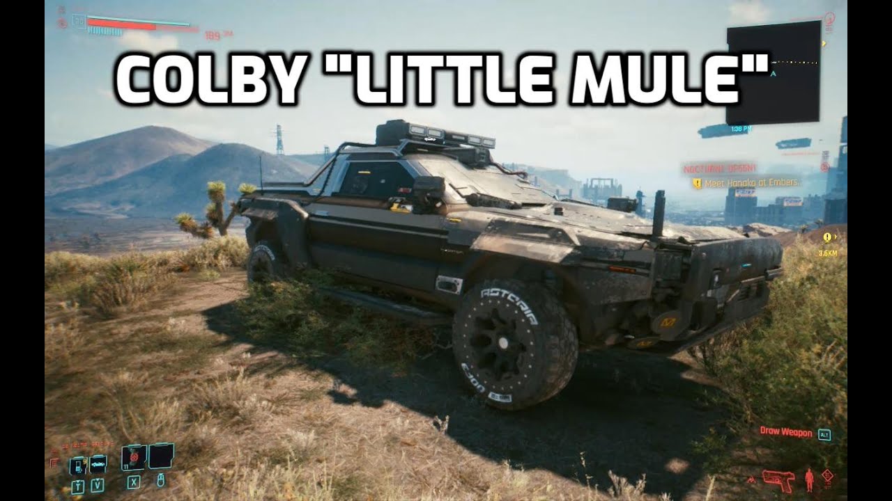 Cyberpunk 2077 Quick Car Review - Colby "Little Mule" - Bugged Interior ...
