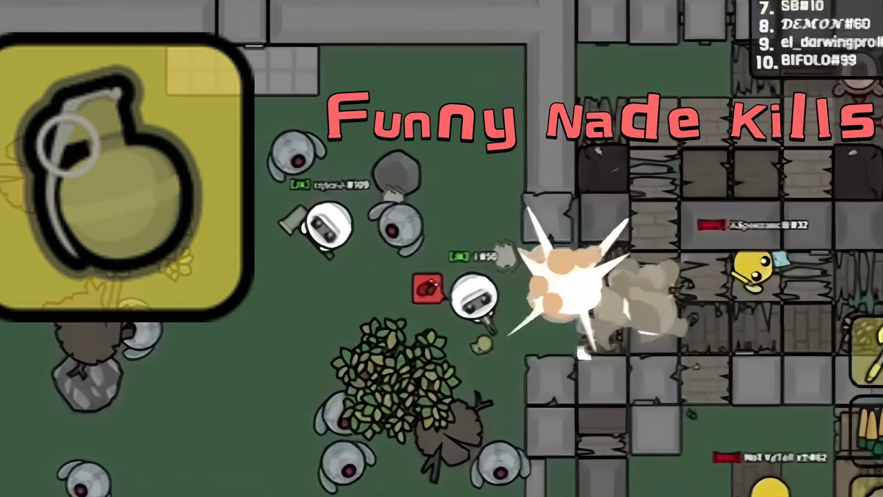 Funny Grenade Kills! Devast.io - YouTube