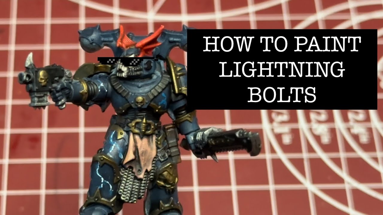 How to paint Night Lords LIGHTNING - Warhammer 40k Painting Guide - YouTube