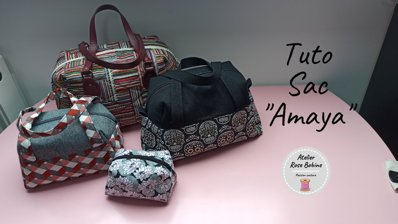 comment coudre un sac à main en tissu - Tuto couture sac à main "Amaya ...