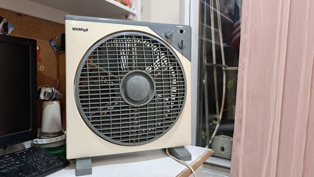 Whispair 12" Rotating Box fan WBF68T (2000) - YouTube