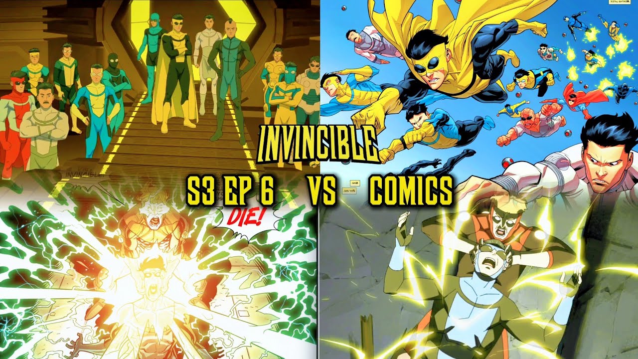 INVINCIBLE S3 EP 6 VS COMICS COMPARISONS | All Changes & Similarities ...
