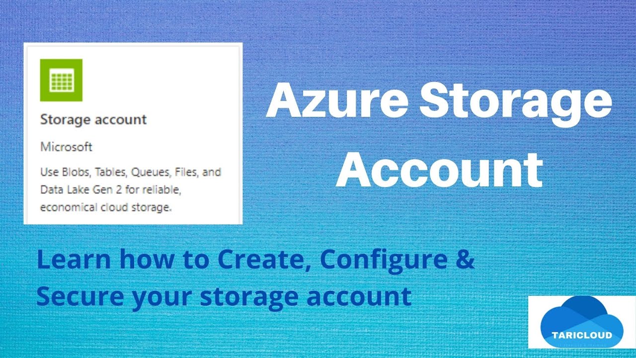 Azure Storage Account - mieux comprendre et utiliser les comptes de ...