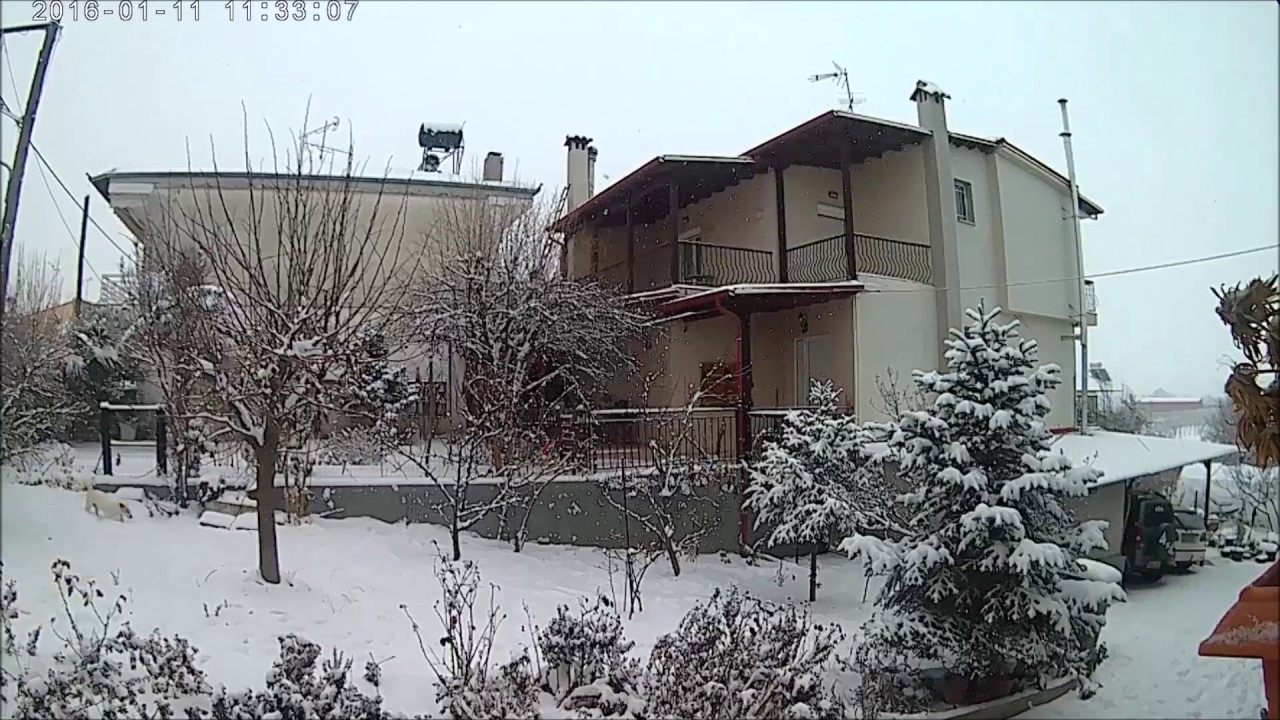Χιονοπτωση σε time-lapse - YouTube