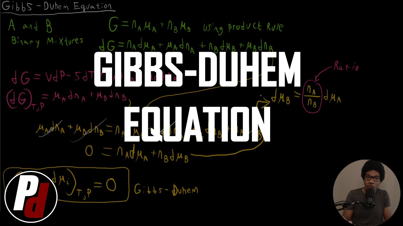 Gibbs-Duhem Equation | Physical Chemistry I | 060 - YouTube