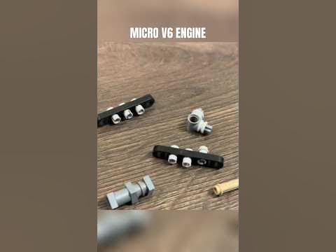 LEGO Technic Micro V6 Engine Tutorial & Test - YouTube