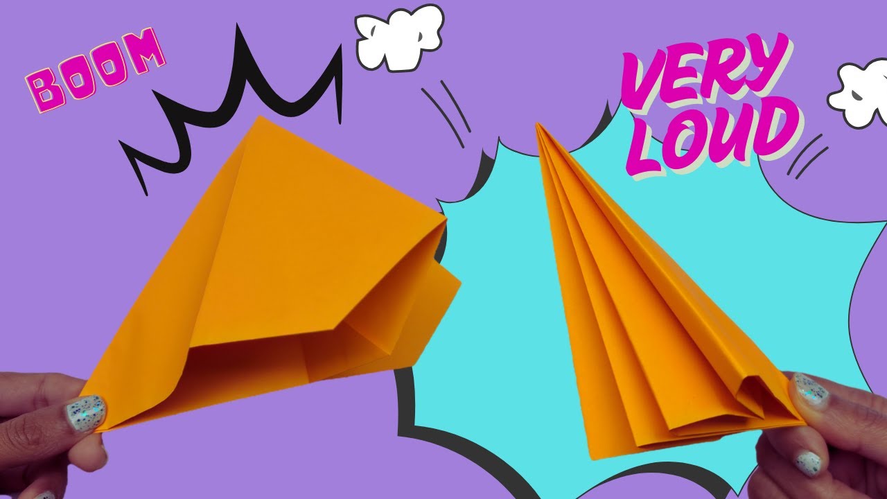 origami banger || How to make a PAPER POPPER || craftboat - YouTube