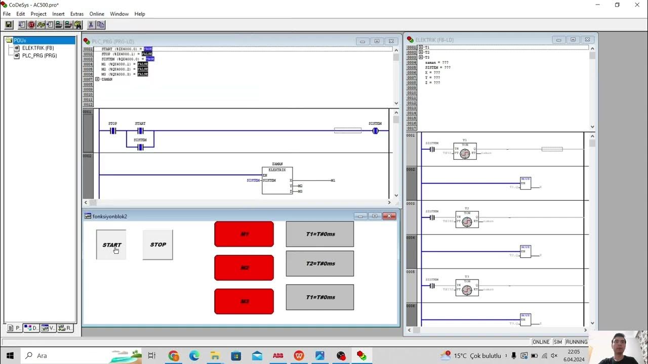 PLC Uygulamaları (ABB Control Builder Plus) - 2 - - YouTube