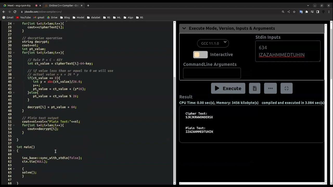 Caesar Cipher Algorithm - YouTube