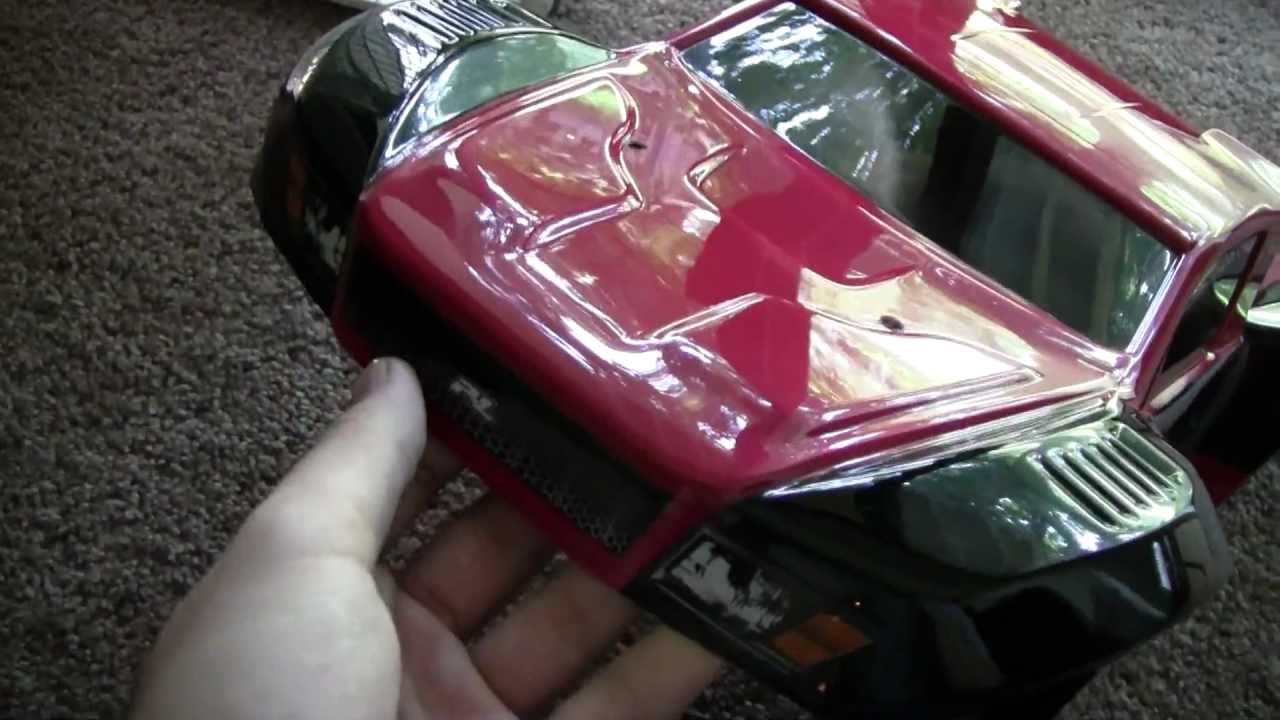 Pro Line Desert Rat Paint Job (Red and Black) - YouTube