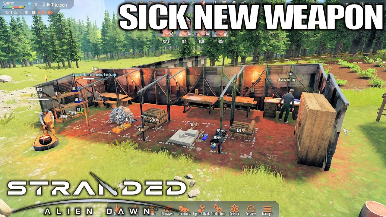 Large Bug Attack am I Ready? | Stranded Alien Dawn Gameplay | Part 2 - YouTube