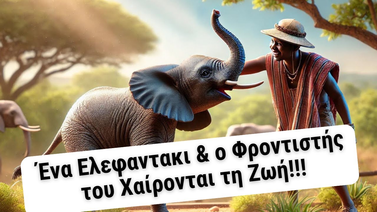 Ένα Ελεφαντακι & ο Φροντιστής του Χαίρονται τη Ζωή!!! - YouTube