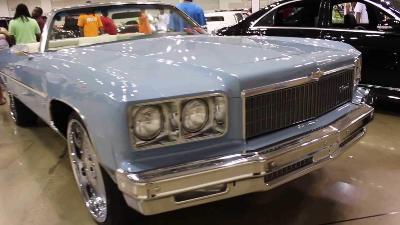Baby blue Donk on staggered 24" Forgiato Enzo wheels (Memphis DUB show ...