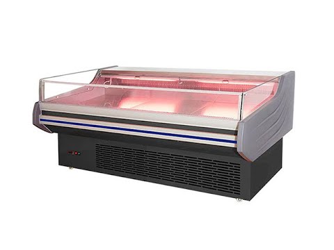 Led Light Commercial Meat Freezer Display Cooler Meat Showcase For ...
